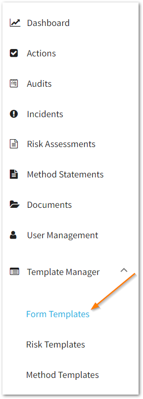 How do I use form fields in audit templates?