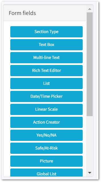 How do I use form fields in audit templates?