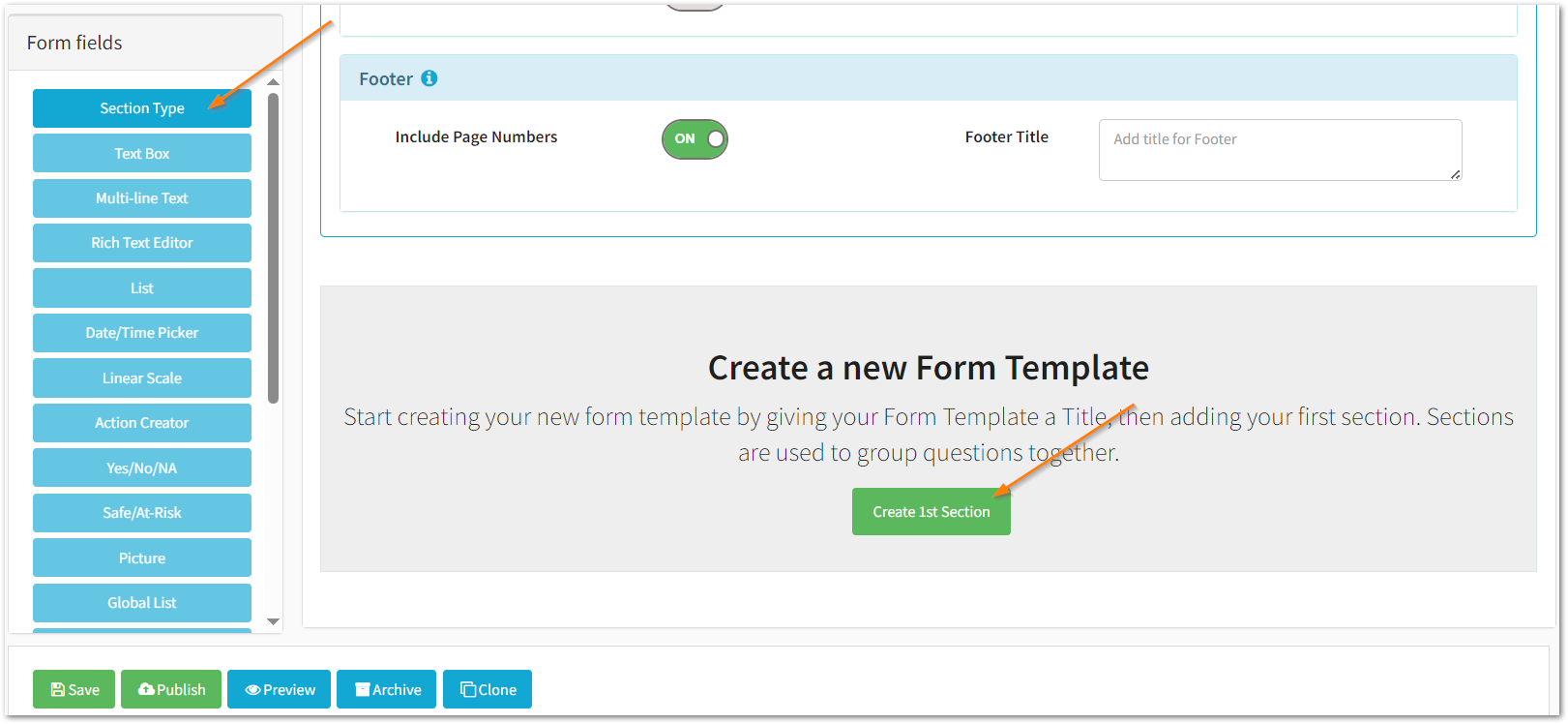 How do I use form fields in Method Statement Templates?