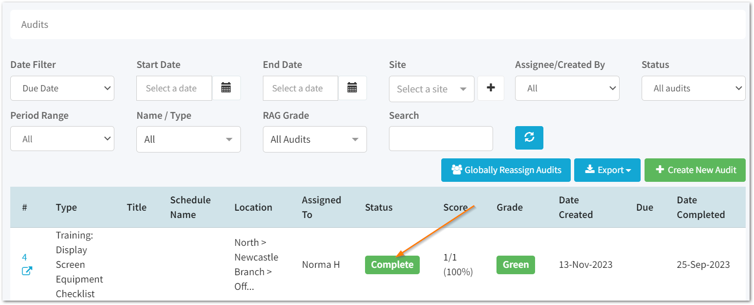 How do I reopen an audit?